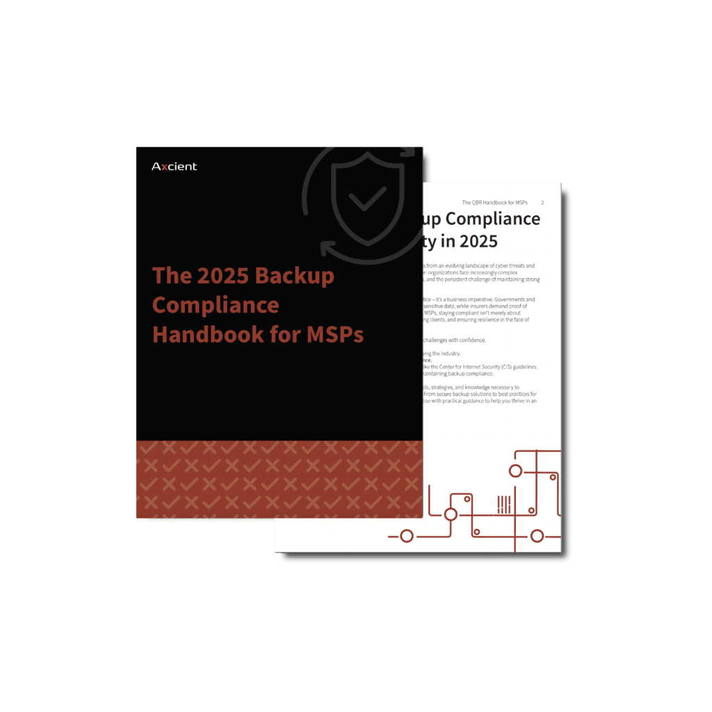 2025 Backup Compliance Handbook for MSPs - Axcient