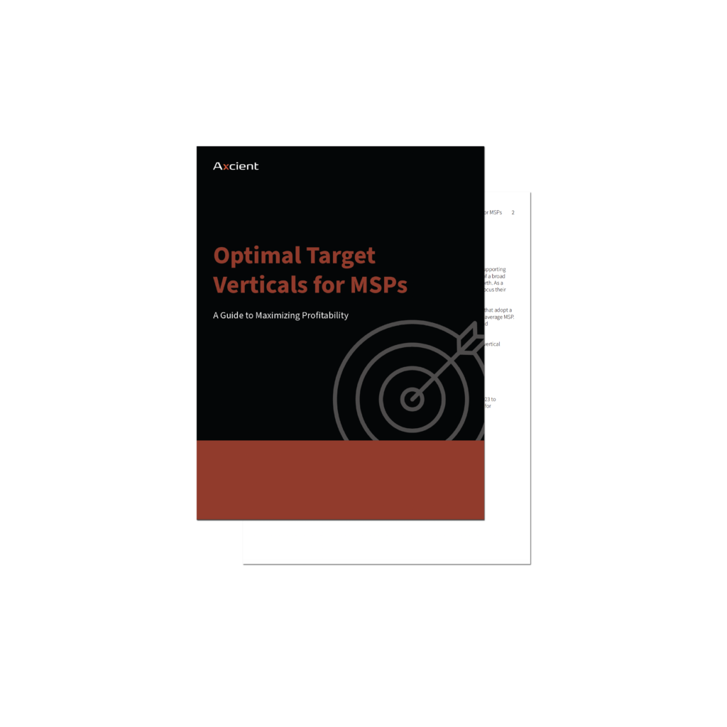 MSP Guide to Optimal Target Verticals - Axcient